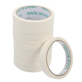 10pcs White Crepe Paper Masking Tapes Single-Sided Adhesive Painter ...