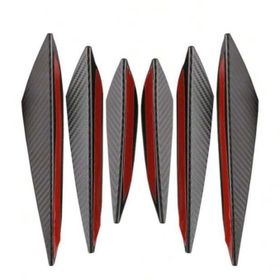 Universal Front Bumper Carbon Fibre Air Flow Spoiler/Air Knife - Pack ...