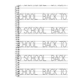 Writing A4 Notebook Spiral and Lined Back To School Graphic Notepad ...