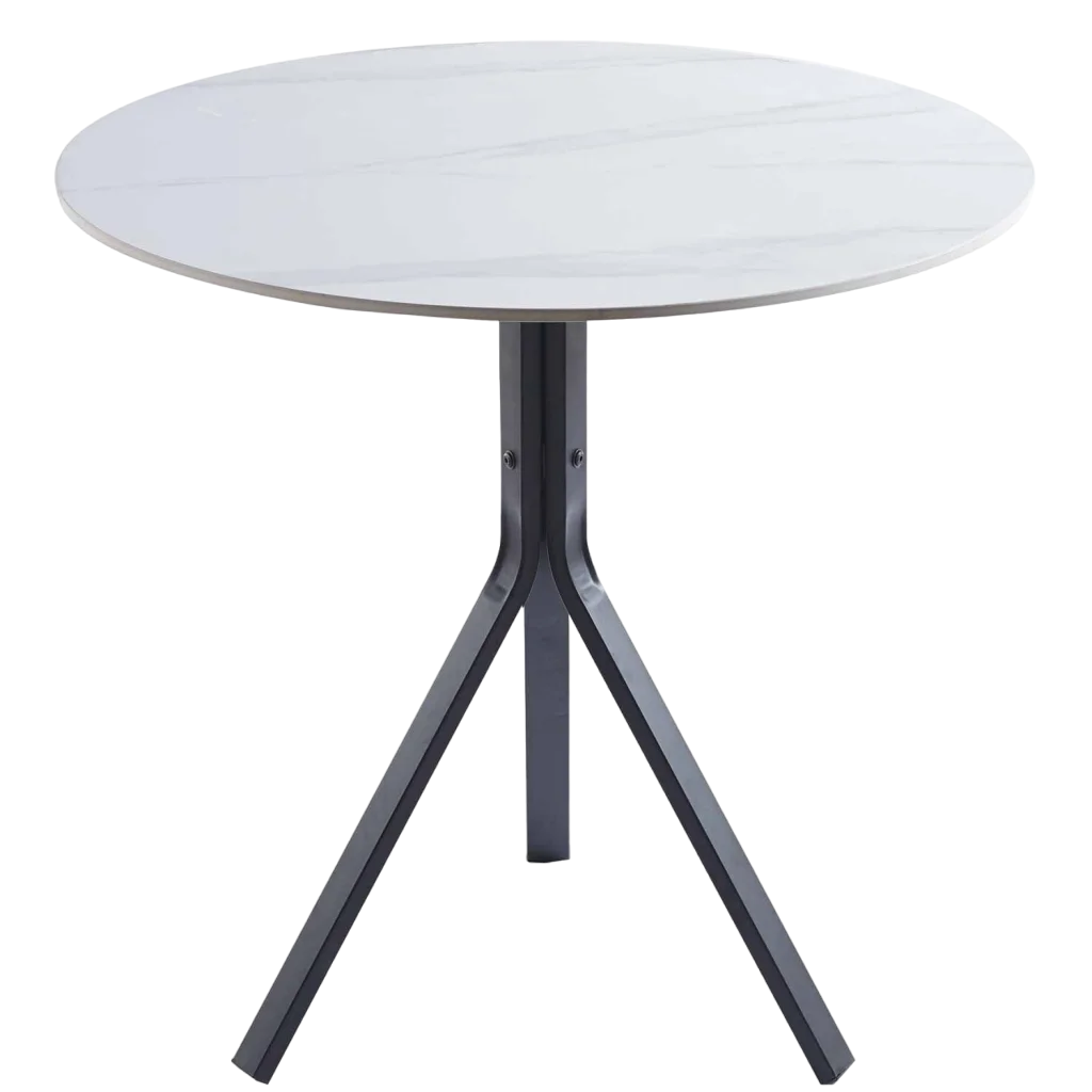 Pola Dining Room Table 80cm Round Stone Top - White | Shop Today. Get ...