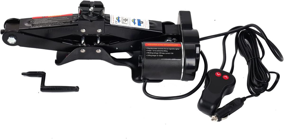 Electric Car Jack Kit - Auto Vehicle Floor Jack 2 Ton Scissor Jack Lift ...