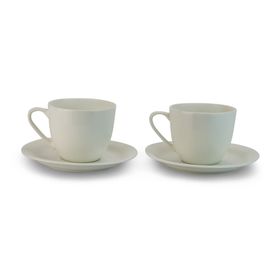 Cup & Saucer - Kitchen Accessories - Ceramic - White - Pack of 2 | Shop ...