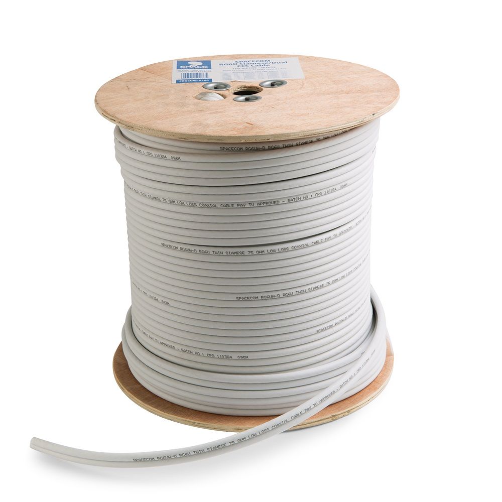 Space TV 100m 75 Ohm Low-Loss Dual CCS Co-Axial Cable | Shop Today. Get ...