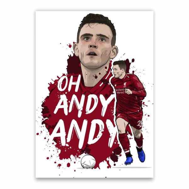 Andy Robertson Cartoon Poster - A1 | Shop Today. Get it Tomorrow ...