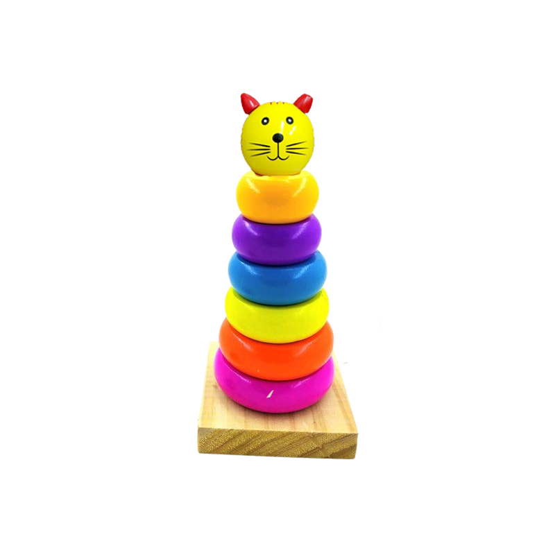 7 Color Wooden Frog Tower Toy for Kids F41-71-24 | Shop Today. Get it ...