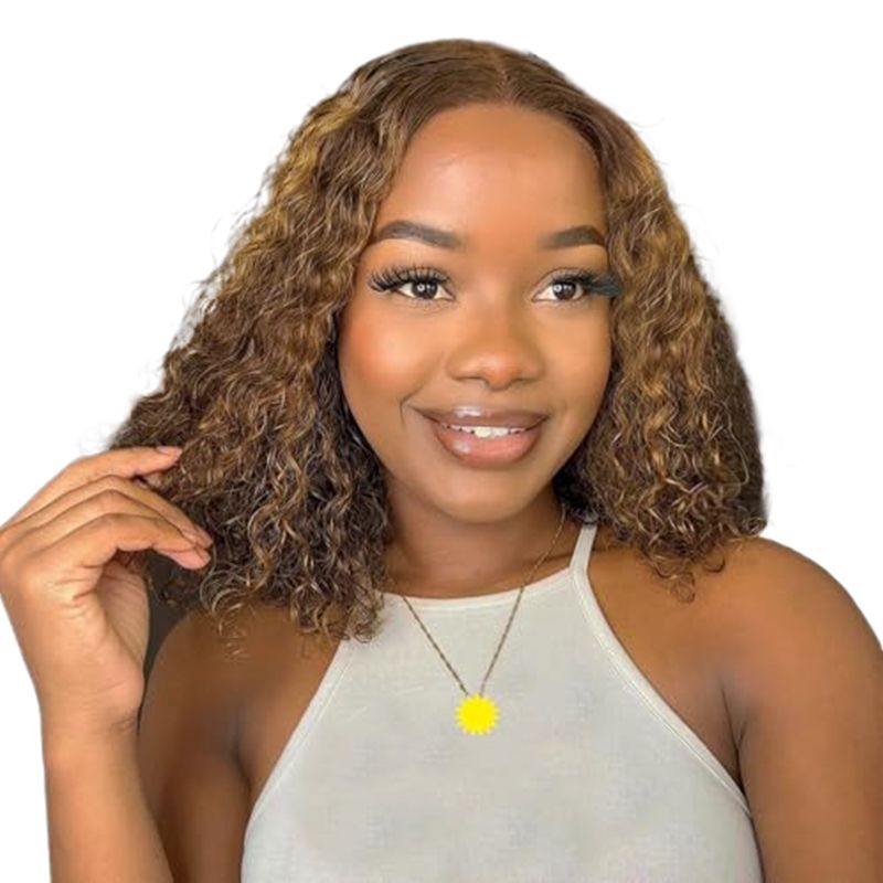 VSP 12Inch Highlight Human Hair 180% Density Deep Water Wave Brazilian ...