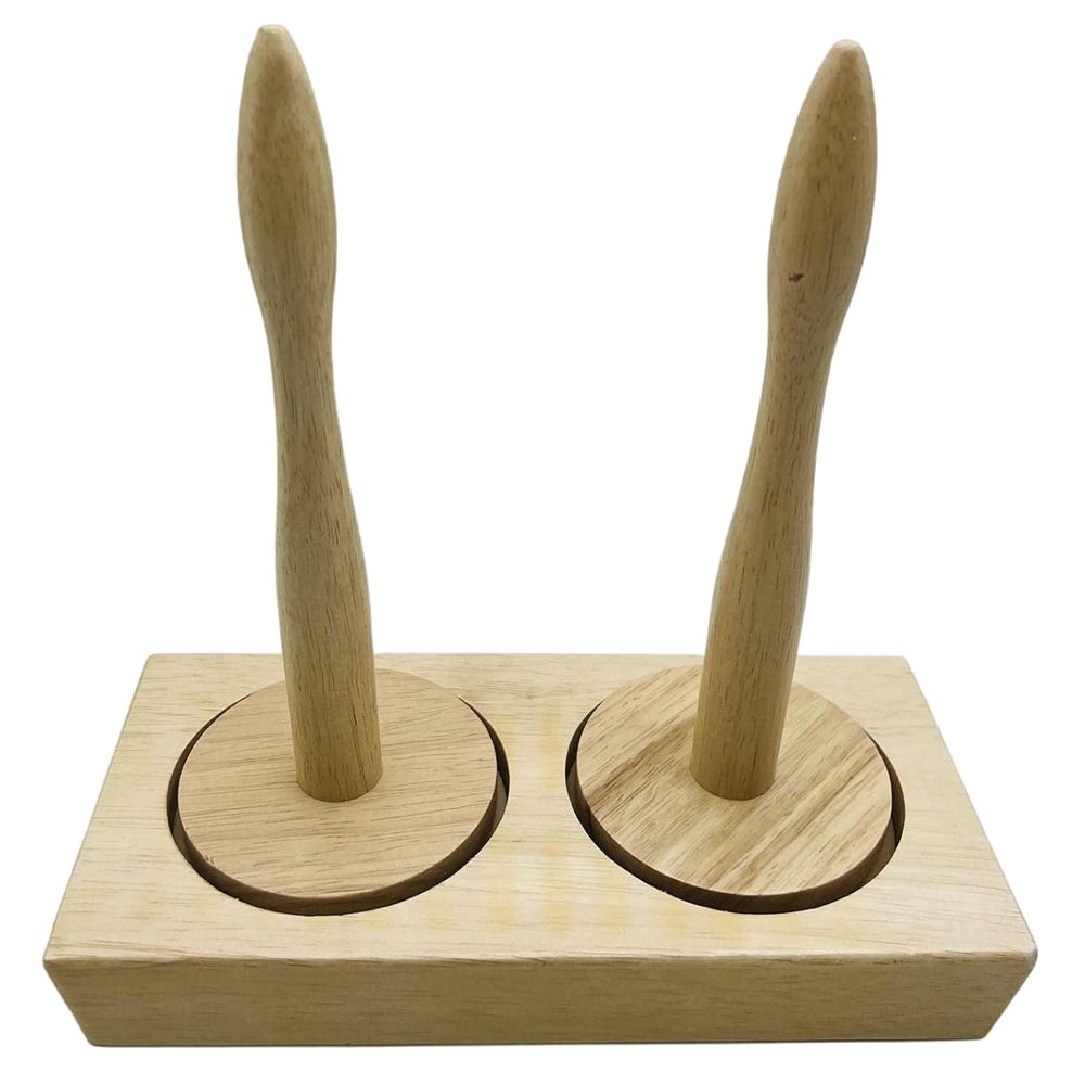 Craft DIY Creative Double Point Wooden Rotating Yarn Wool Holder (23cm ...