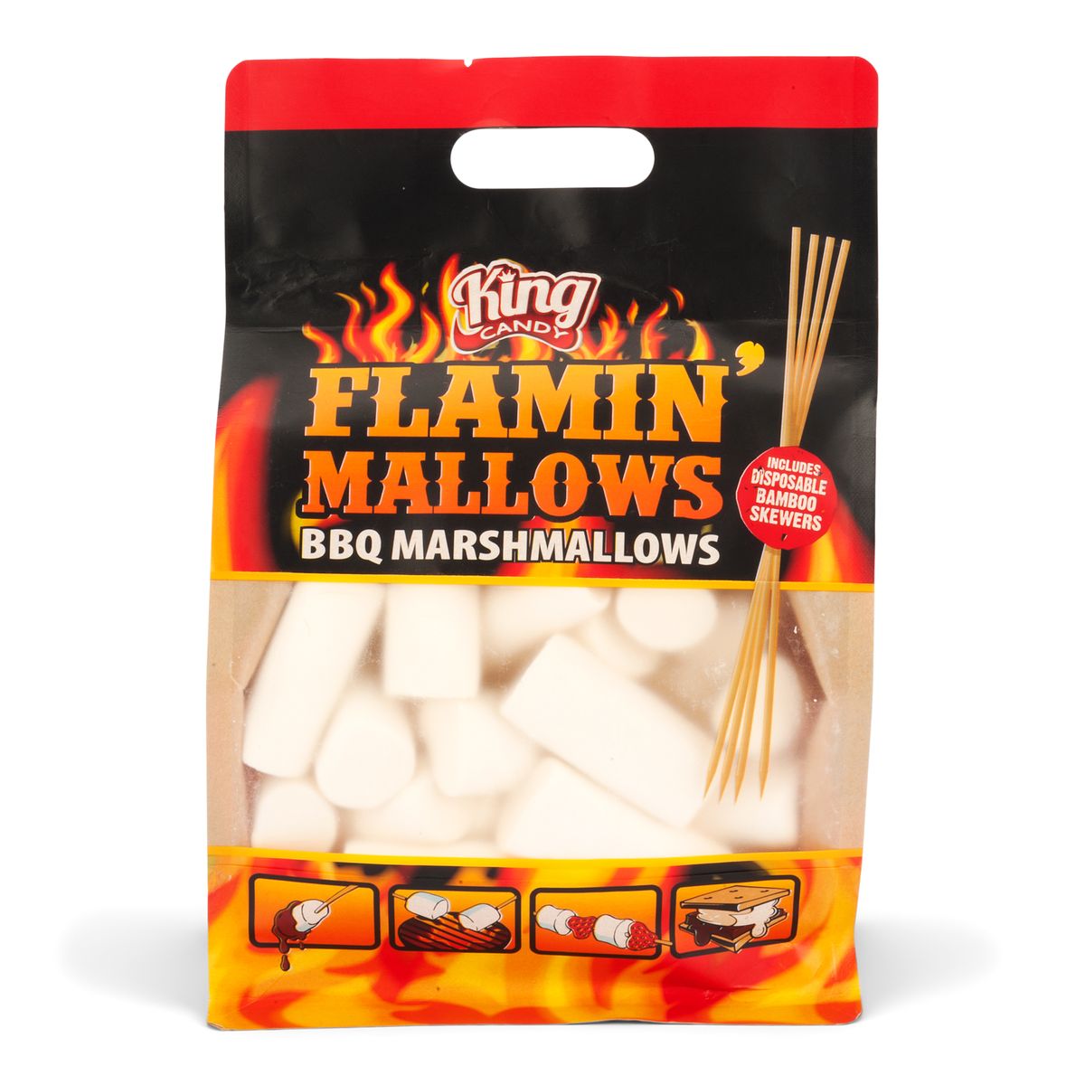 King Candy Flamin' Mallows BBQ Marshmallows - 400g Pack | Shop Today ...