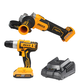 Ingco Cordless Drill and Grinder with 2.0AH Battery and Charger | Shop ...
