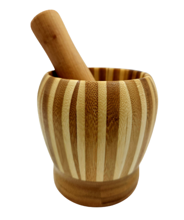 Bamboo Mortar & Pestle Hand Grinder - P01 | Shop Today. Get it Tomorrow ...