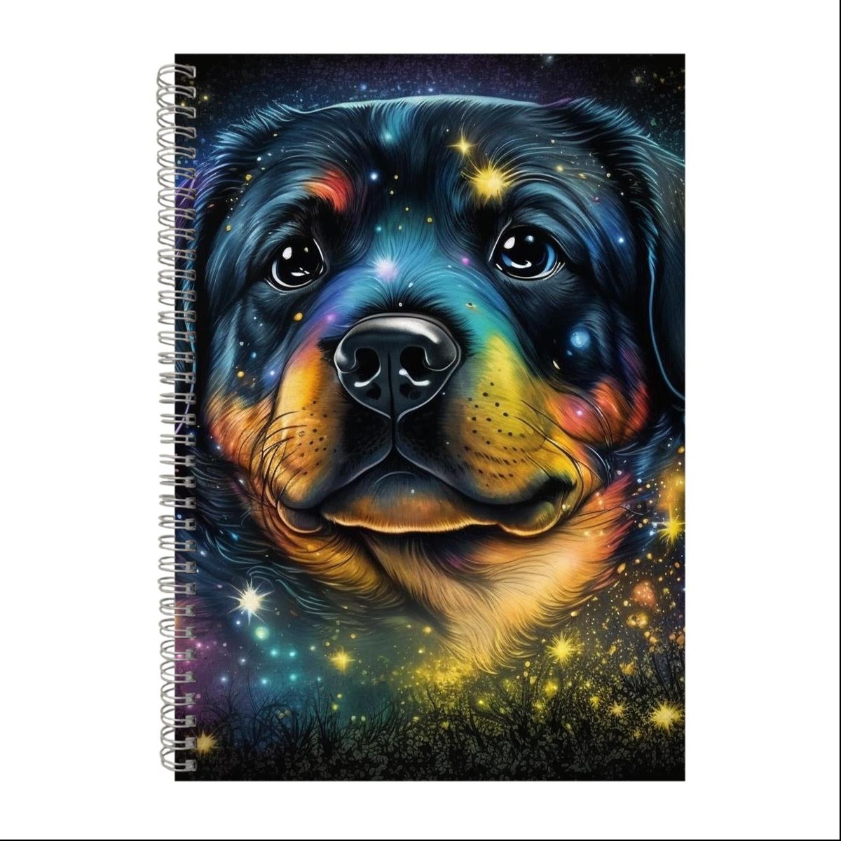 Fantasy Rottweiler With Galaxy Gift Idea A4 Notepad 210 | Shop Today ...