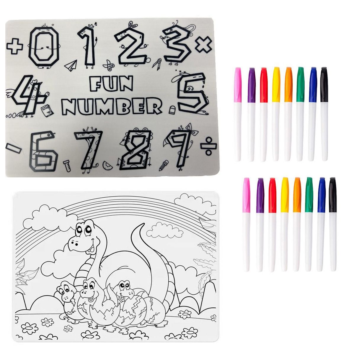 Food Grade Silicone Coloring Mat Children's Graffiti Art Mat Table Mat ...