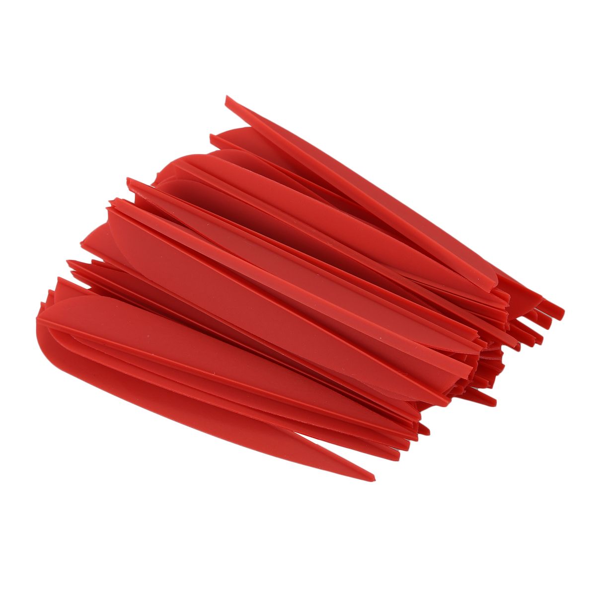 Arrows Vanes 4 Inch Plastic Feather Fletching 50 Pack(Red) | Shop Today ...