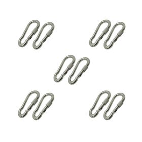 10-Piece Of 50mm Stainless Steel Carabiner Spring Hook SD-30780 | Shop ...
