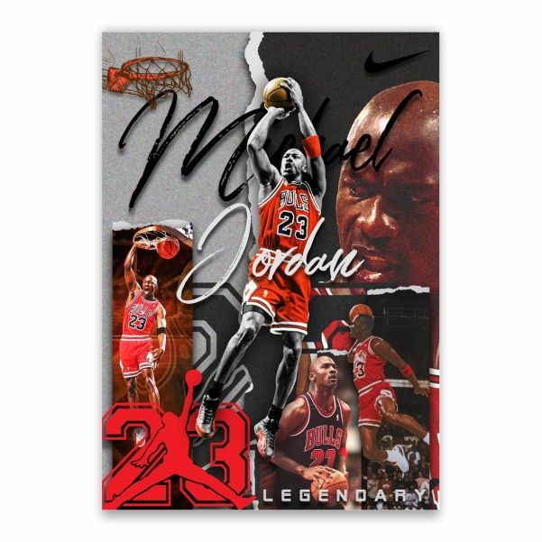 Michael Jordan Legendary 23 Poster - A1 | Shop Today. Get it Tomorrow ...