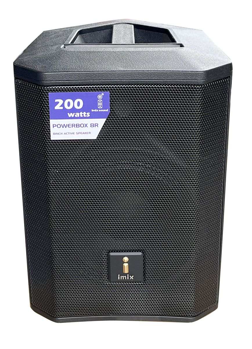 Imix Sound Powerbox 8R 8" Battery Powerd Speaker Compact 200w with USB ...