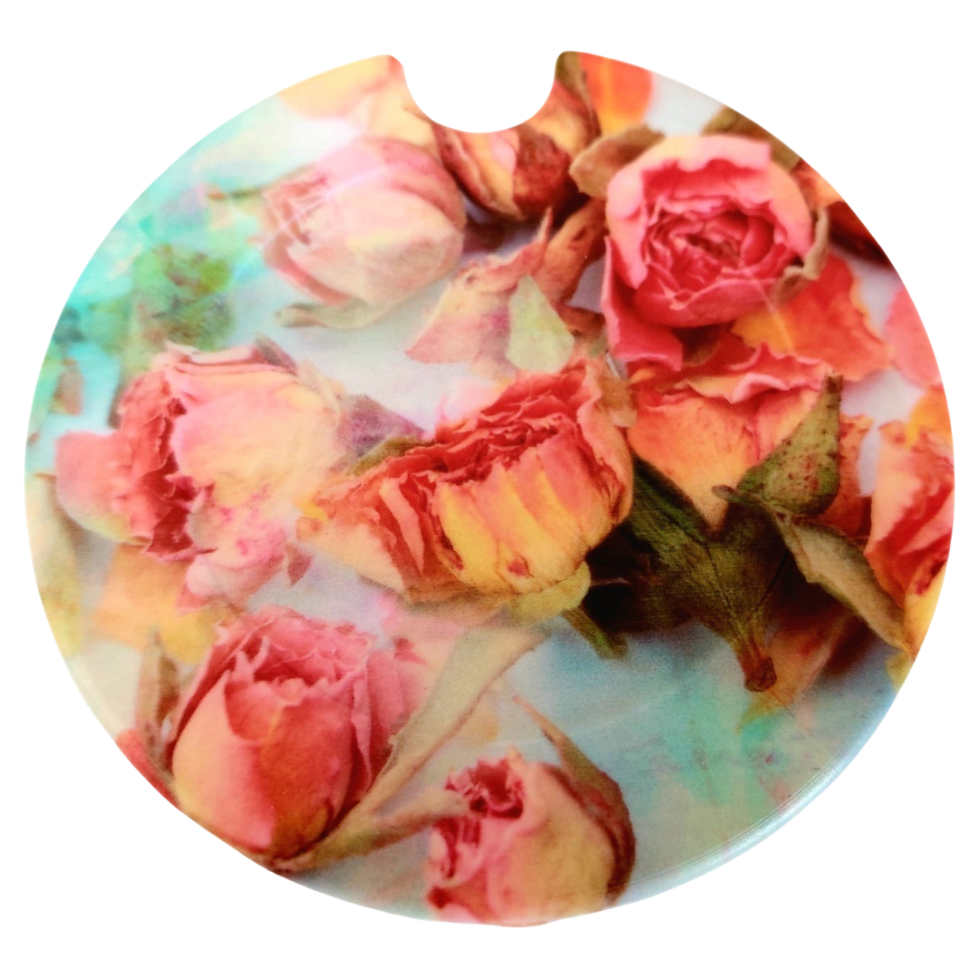 Licence Disk Holder - Soft Glowing Roses | Shop Today. Get it Tomorrow ...