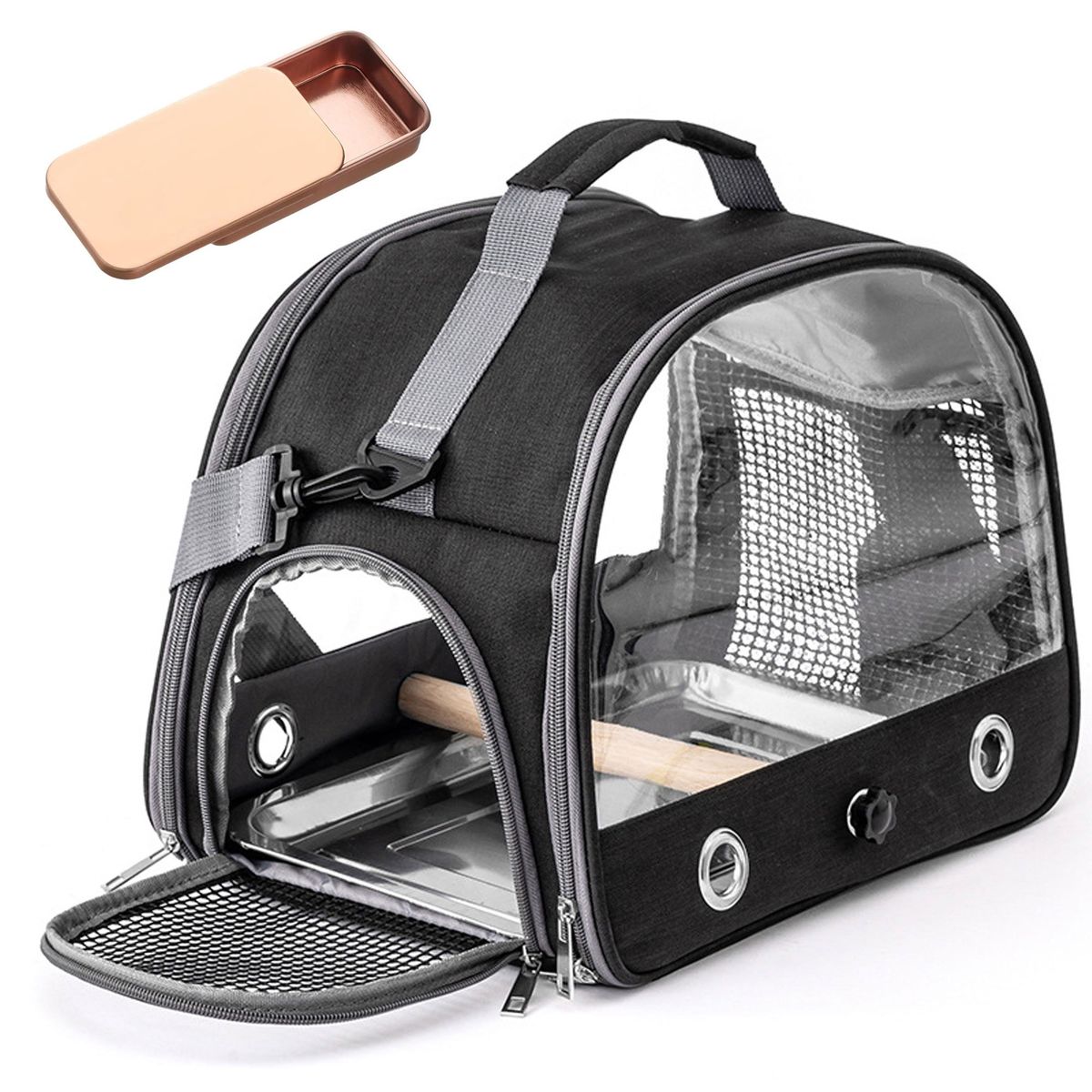 PVC Transparent Bird & Small Animal Cage Backpack Carrier | Shop Today ...