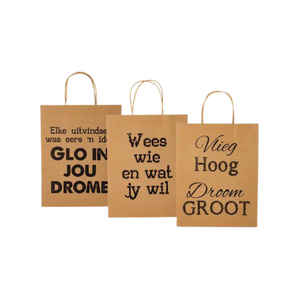 Afrikaans Quote Gift Bags Large x 3 | Shop Today. Get it Tomorrow ...