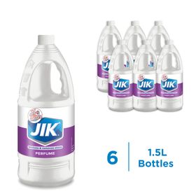 JIK 6 x 1.5l, Germ Killing, Liquid Thin Bleach, Stain remover, Perfumed ...