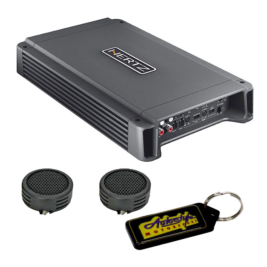Hertz 2000W 65RMS 4 Channel Car Audio Amplifier & Evo Tweeters & Key ...