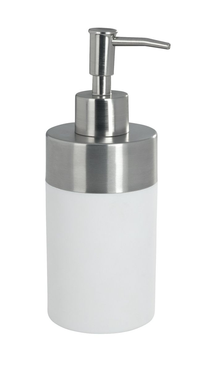 Wenko - Soap Dispenser - Creta Range - Steel and Plastic - White | Shop ...