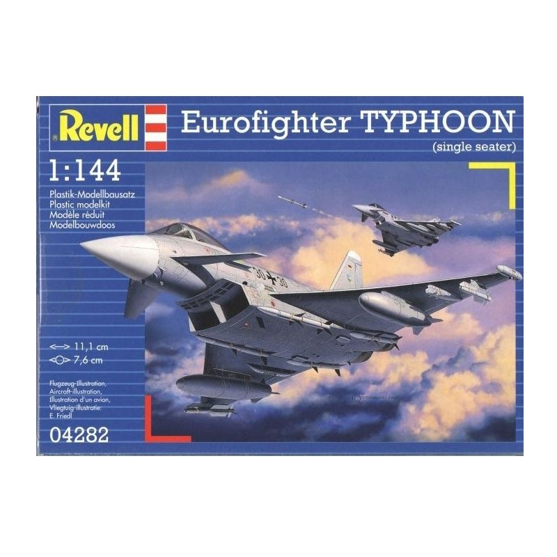 Revell 1/144 Eurofighter Typhoon Plane Plastic Model Kit (Single Seater ...