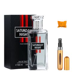 Saturday Night Perfume & Mini Perfume Spray Bottle & Travel Towel ...
