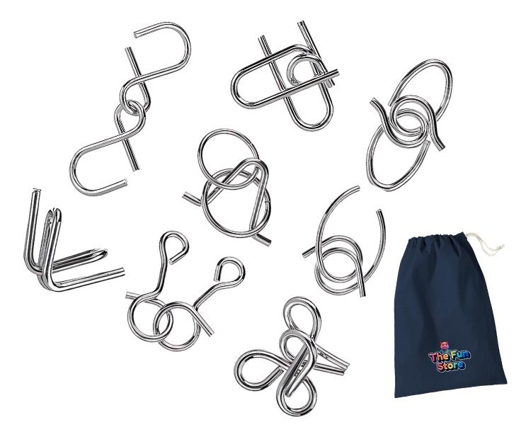 Mind-Bending Brainteasers: The Ultimate 3D Puzzle Set + Storage Bag ...