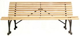 Cape Bench hardwood with steel frame 1,8m | Shop Today. Get it Tomorrow ...