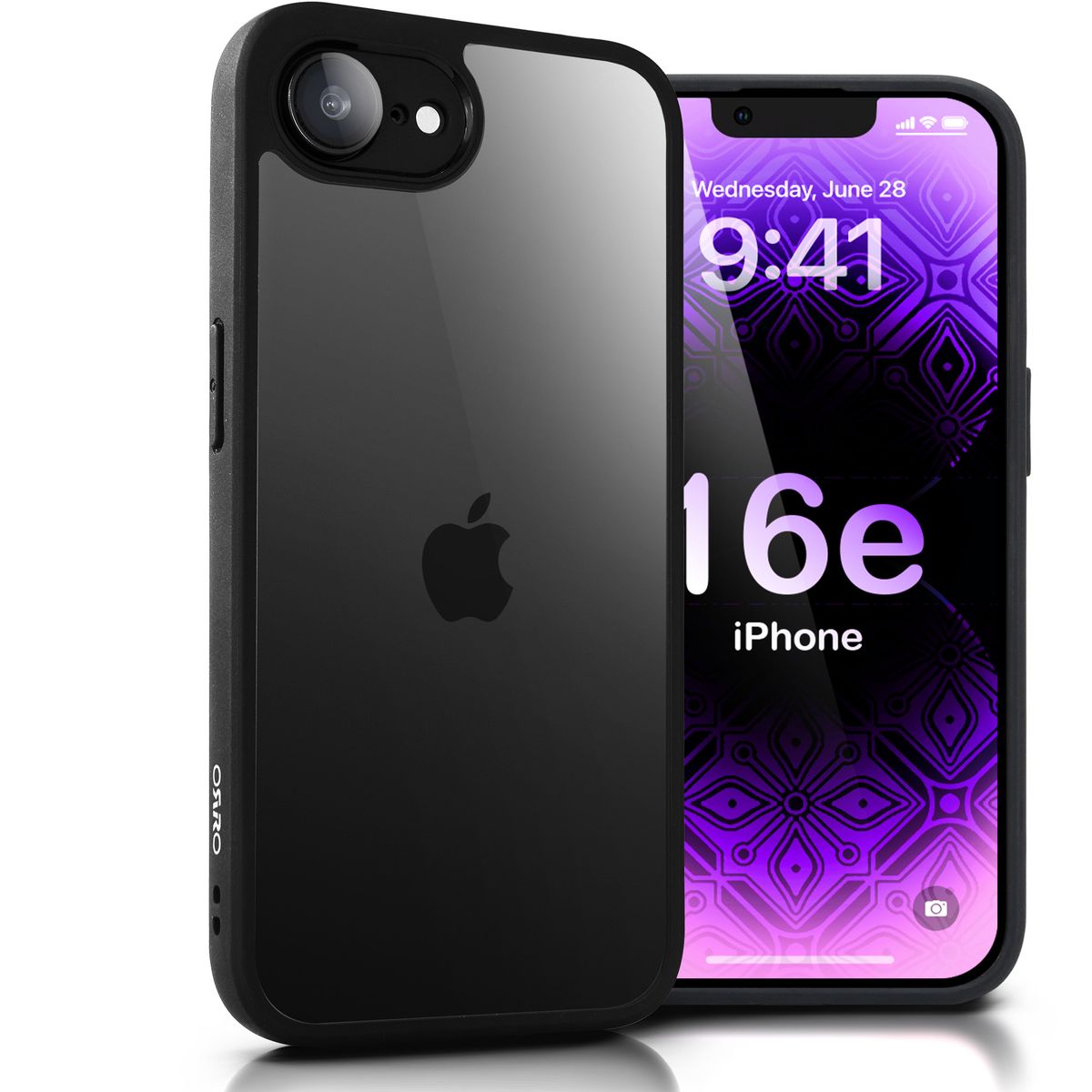 ORRO Slim Clear Case Compatible with iPhone 16e - Black Edge | Shop ...