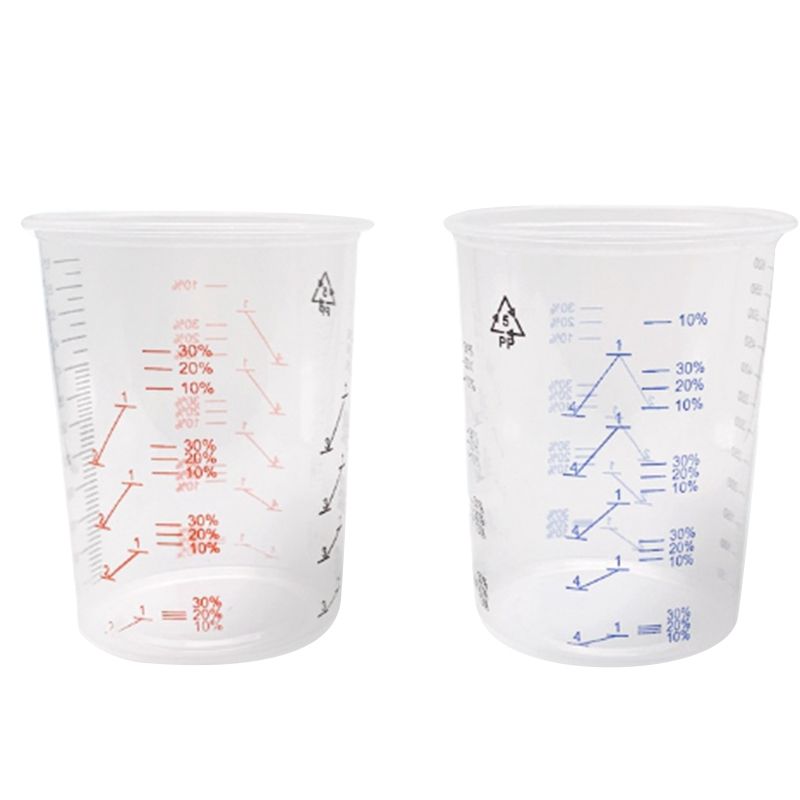 25 Plastic Cups 600Ml For Mixing Of Paint And Liquid (Random Color ...