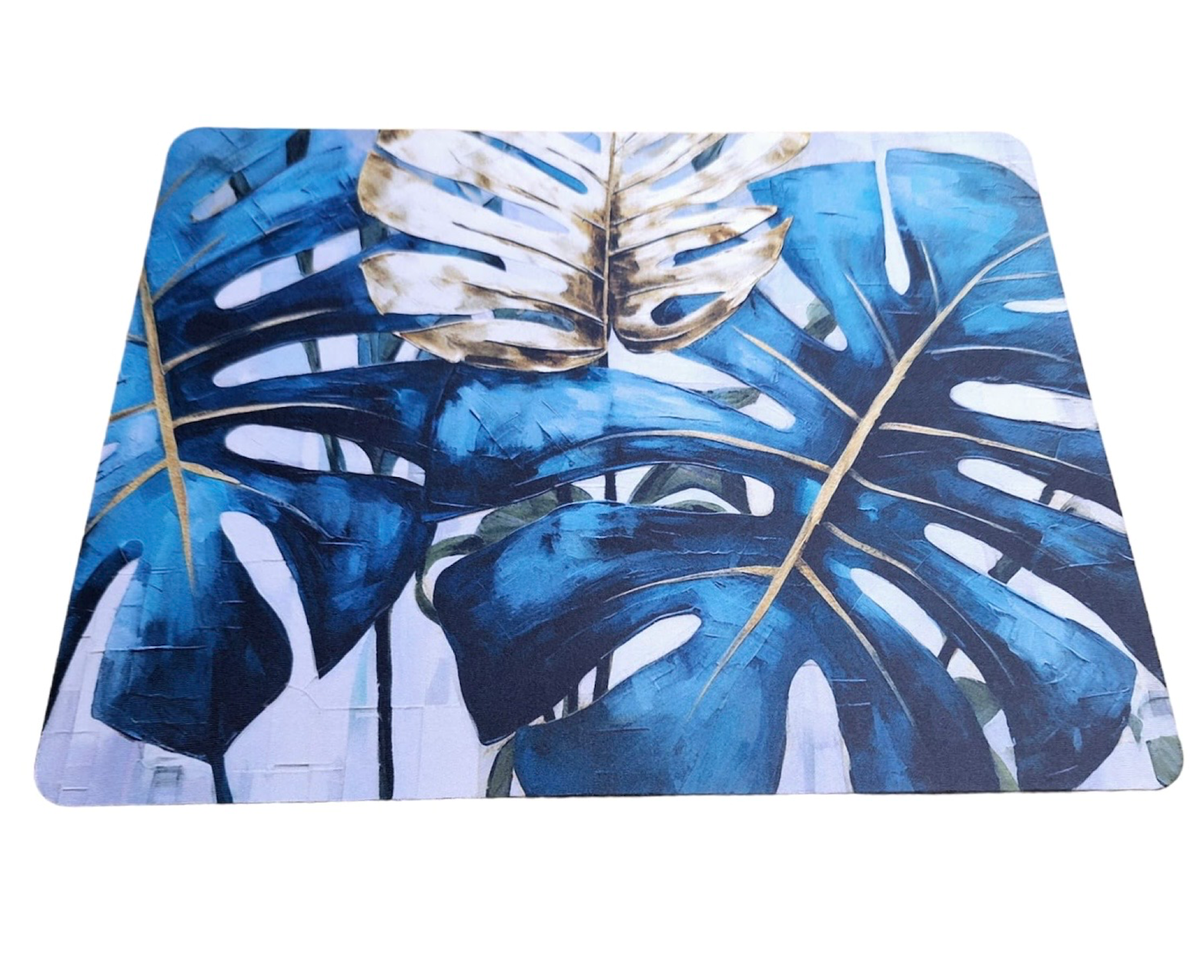 Large Mouse Pad - Big Blue & Golden Leaves | Shop Today. Get it ...