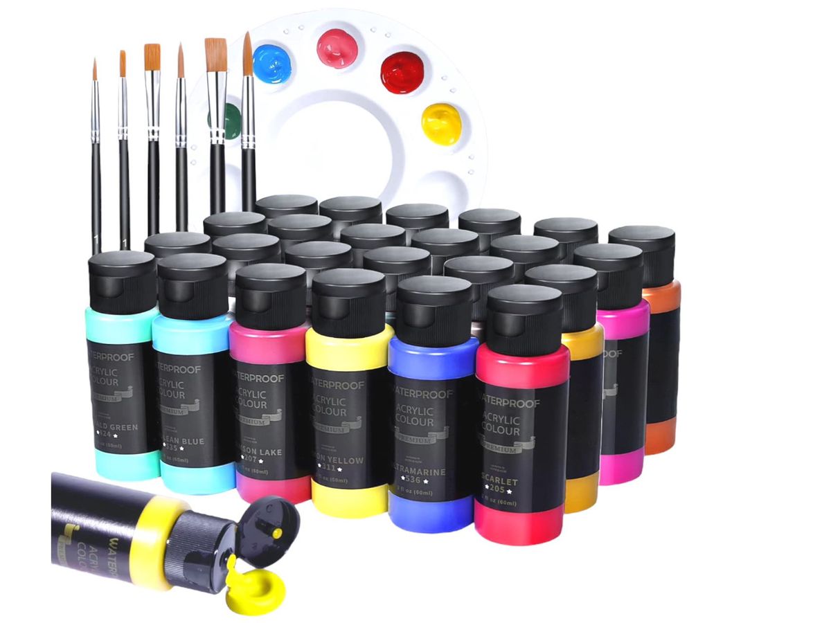 24 Color 60ml Premium Acrylic Paint Set | Shop Today. Get it Tomorrow ...