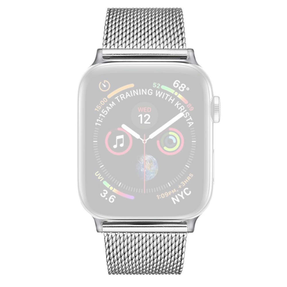 Silver Mesh Strap For Silver 40mm Apple Watch Series 6 | Shop Today ...