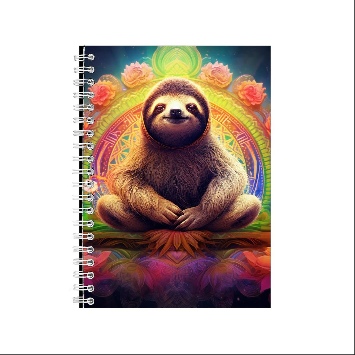 Psychedelic Sloth 2 A5 Spiral Notepad Gift Idea | Shop Today. Get it ...