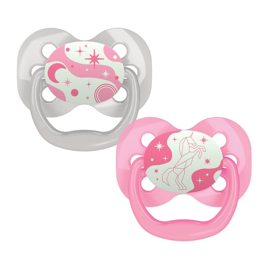 Dr.Brown's Advantage Pacifier - Stage 1, Glow in the Dark,Girl | Shop ...
