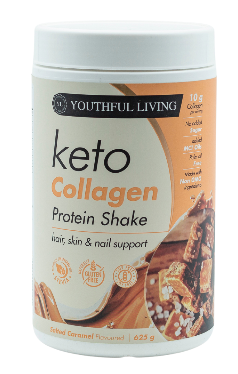 Youthful living Keto Collagen Shake Salted Caramel 625g | Shop Today ...