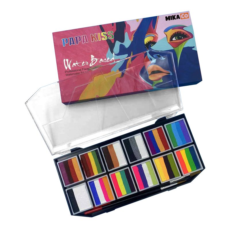 Face and Body Painting Palette Color Matching Paint 12 Grids | Shop ...