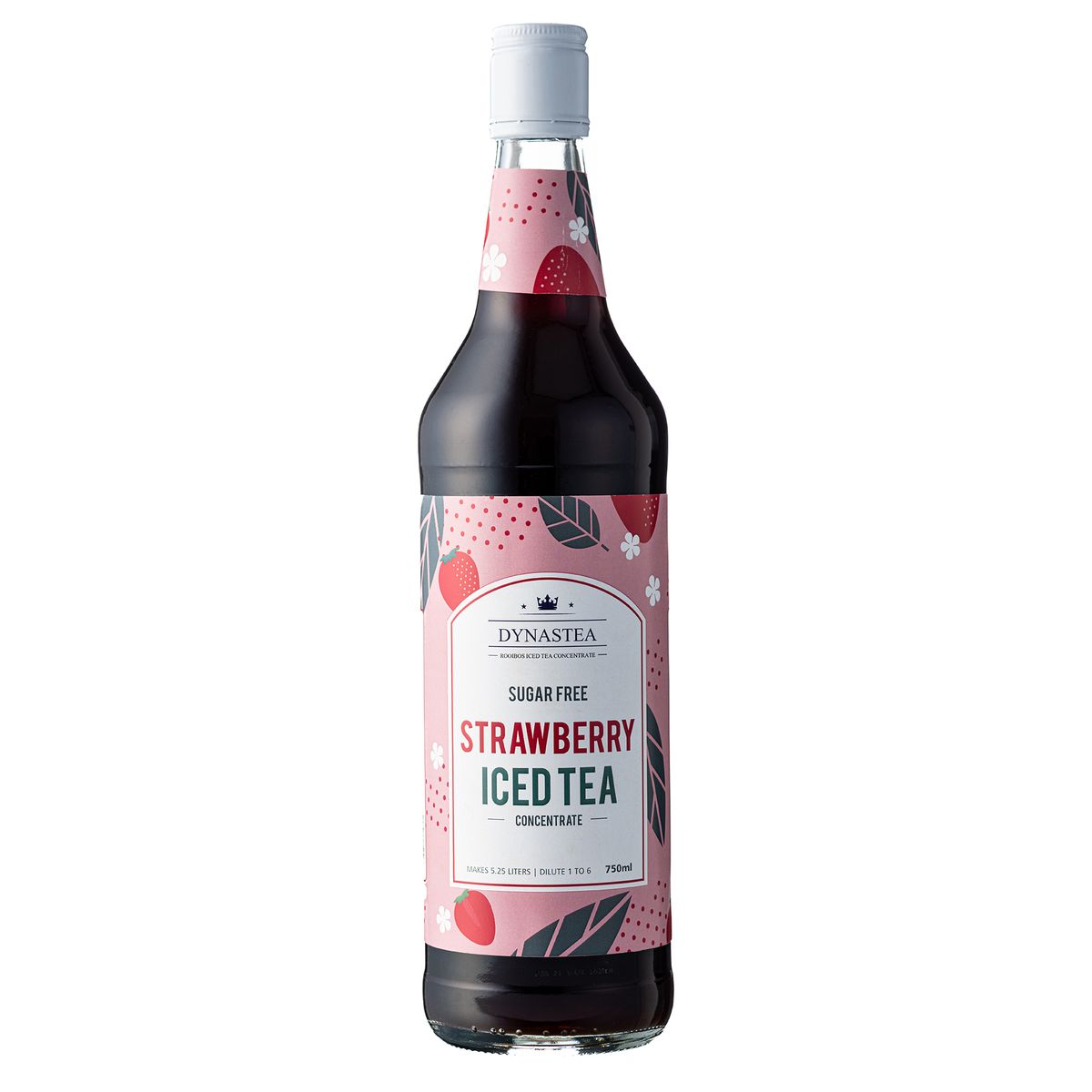 Dynastea Strawberry Sugar Free Ice Tea | 750ml Juice Cordial Drink Zero ...