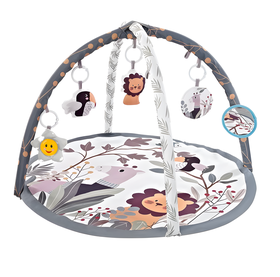 Baby Play Gym Mat Activity Padded Playmat with 5 Detachable Toys and ...