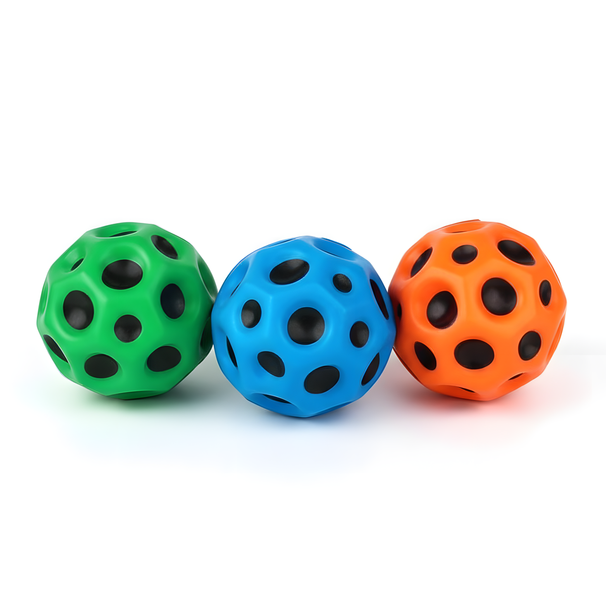 High-Bounce Moon Balls Lightweight Textured Balls Kids Play Toys - 3 ...