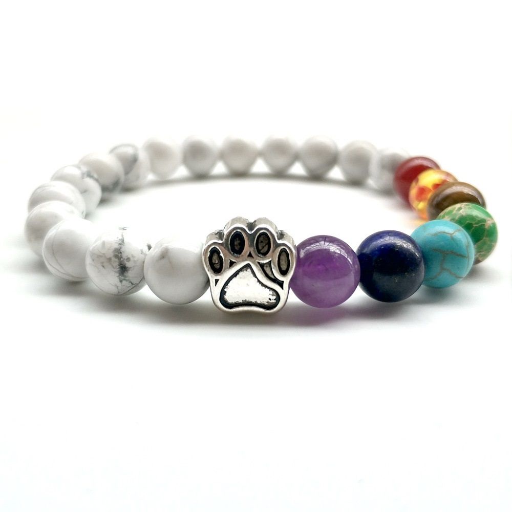 Dog Paw 7 Chakra Healing Reiki Stone Bracelet by My Baguette | Shop ...