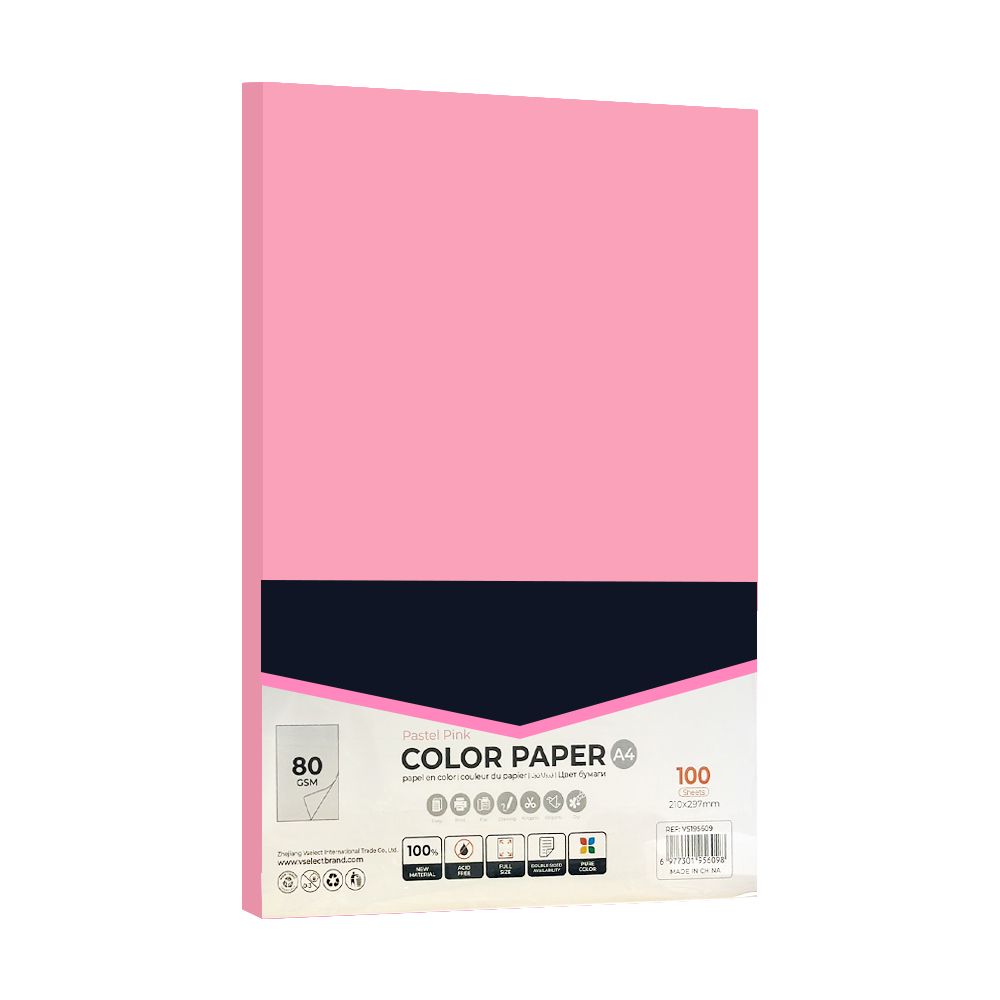 100 Sheets - Color Paper Smooth, for School, Office & Home Supplies ...