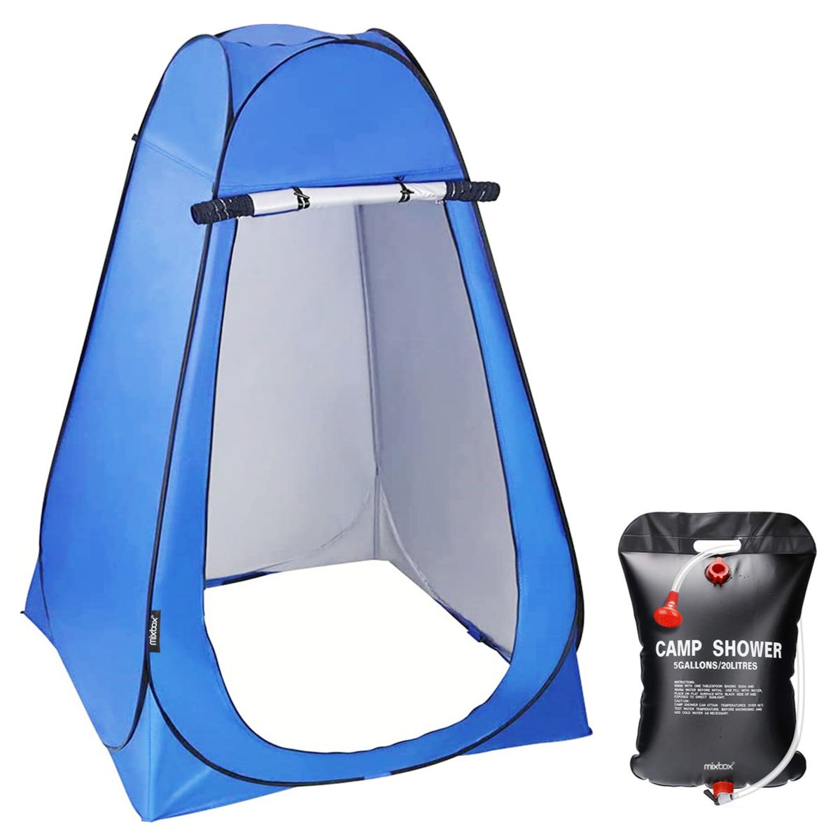 Pop Up Camping Shower Tent & 20L Solar Shower Bag Set | Shop Today. Get ...