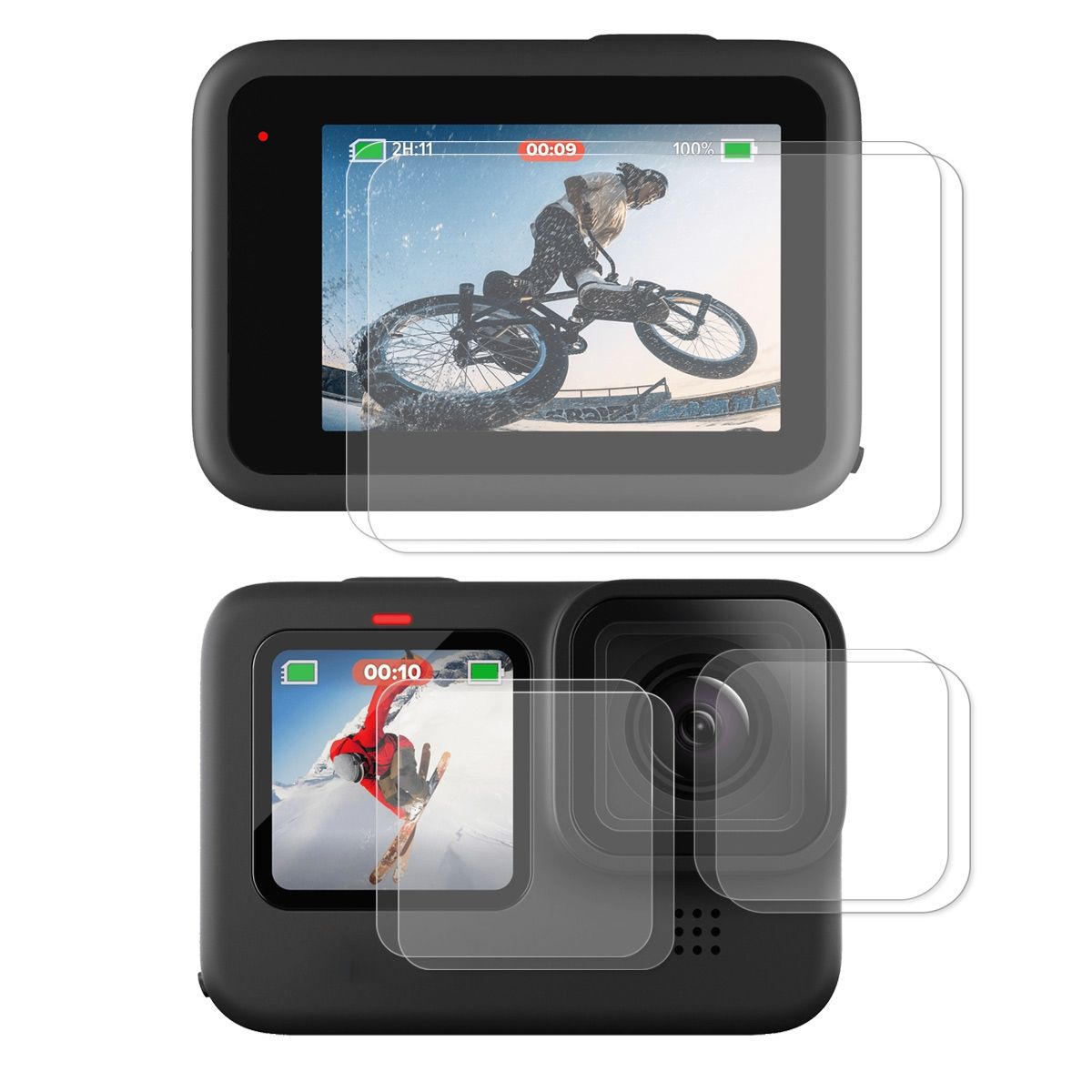 2x Enkay GoPro Hero 10 Black Tempered Glass Screen Protectors | Shop ...
