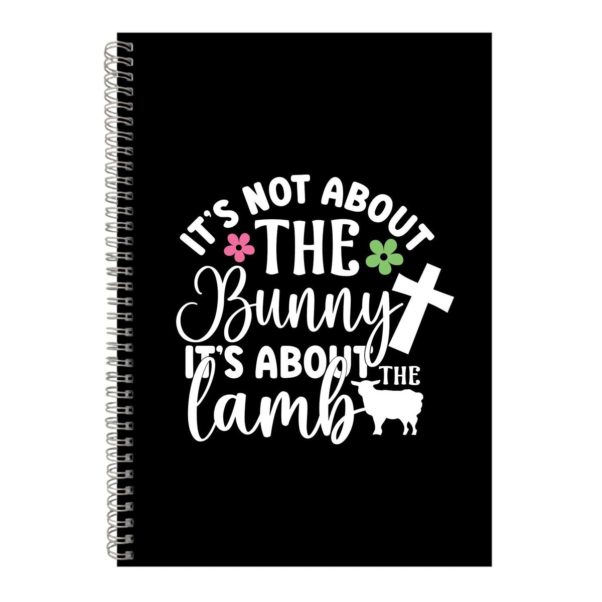 Lamb A4 Notebook Pad for Men Women with Christian Easter Graphic Words ...