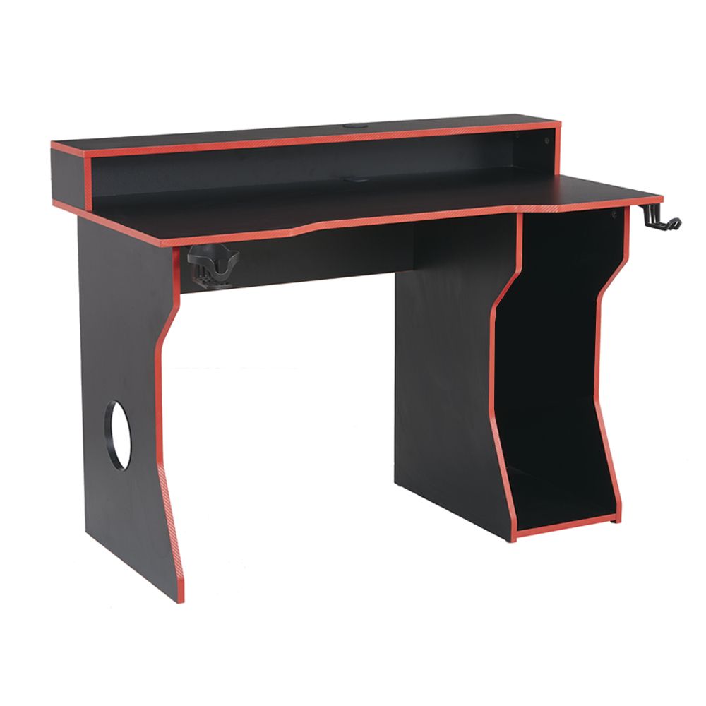 Anchor 2-Tier Gaming Desk with 3 Storage Compartments Cup & Headphone ...