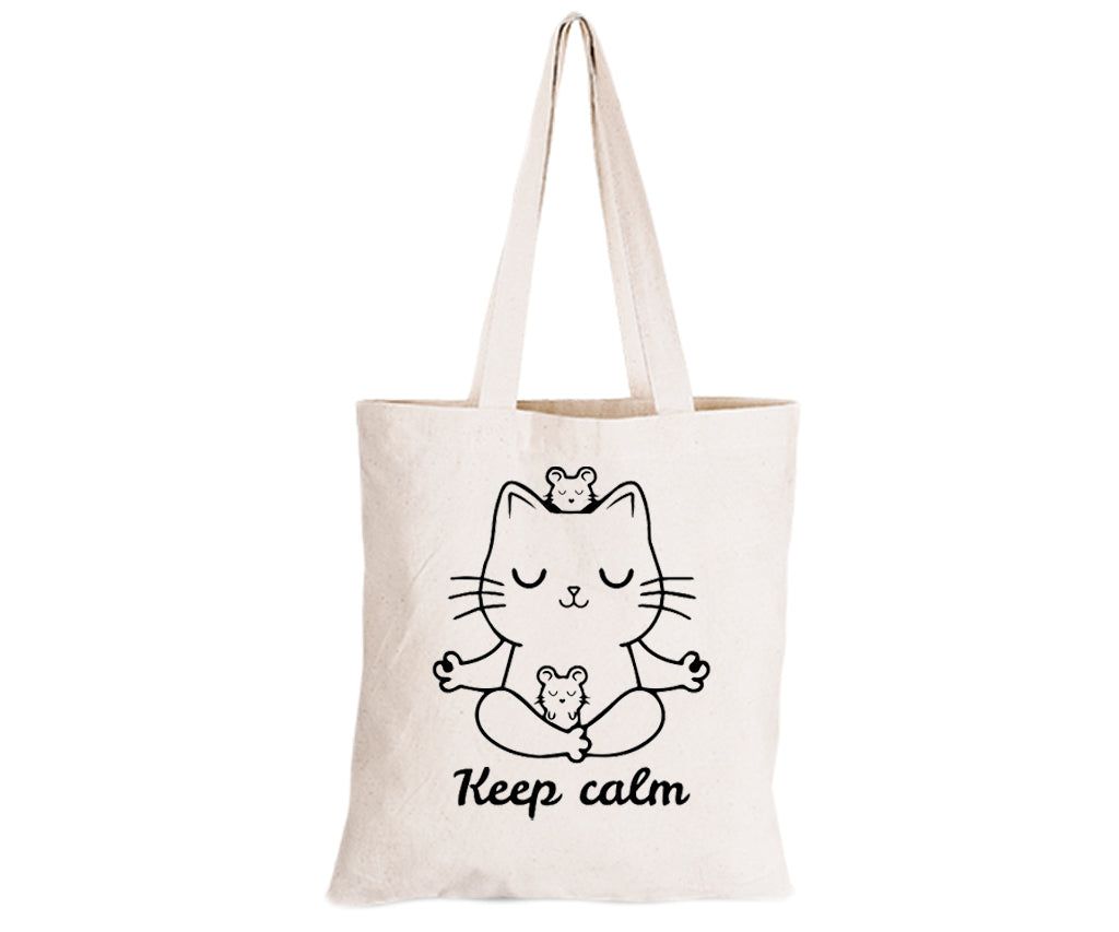 Keep Calm - Cat - Eco-Cotton Natural Fibre Bag | Shop Today. Get it ...