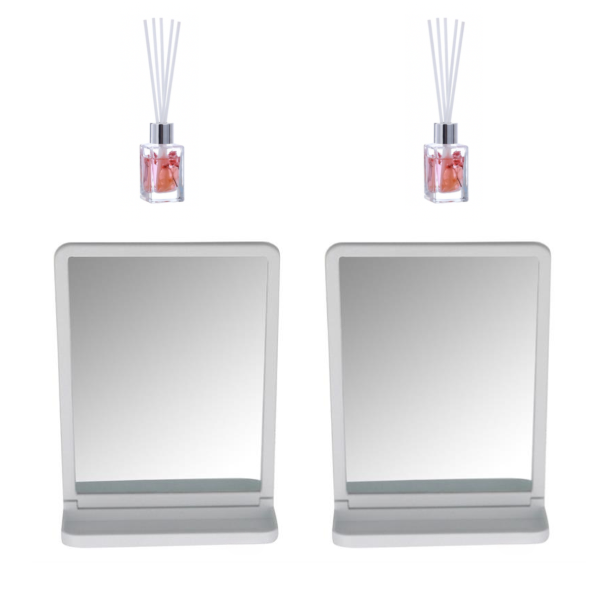 Modern Mirror with Suction Cup + 30ml Reed Aroma Diffuser - 2 Pack ...